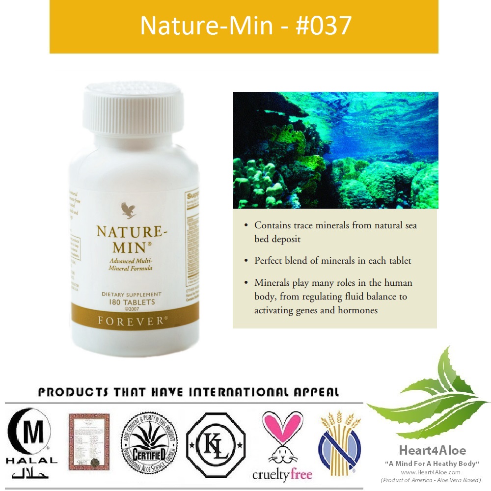 Forever Nature Min 037 Flp Khoáng Chất Giúp Trao Đổi Chất, Khung Xương